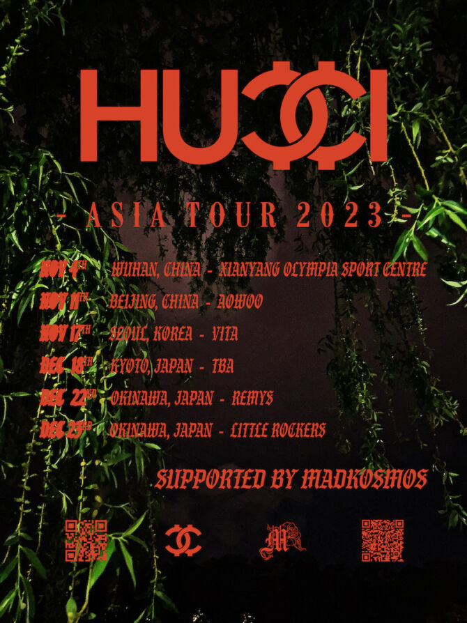UKのプロデューサー・HUCCI、アジア・ツアー開催 日本からMadkosmosがサポート参加